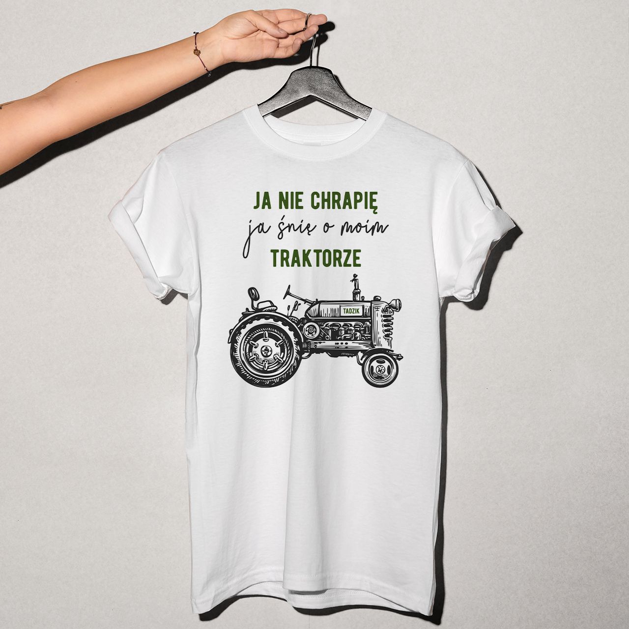 Koszulka dla rolnika Z TRAKTOREM - M