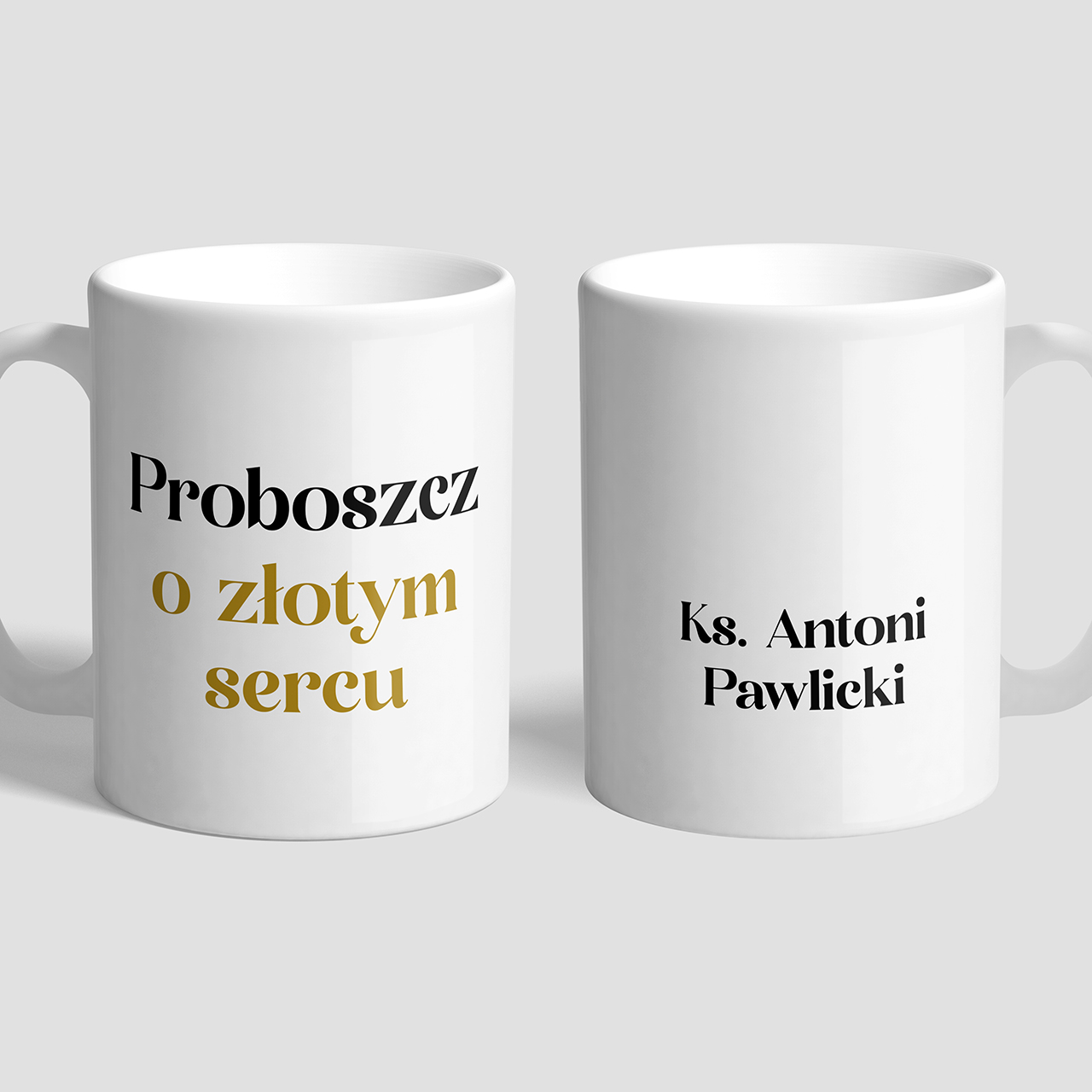 Personalizowany kubek dla proboszcza ZŁOTE SECE