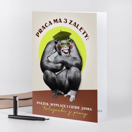 Kartka na odejście z pracy • Na nową pracę | Crazyshop 2024