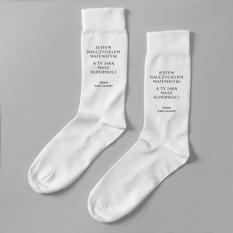 Skarpety dla nauczyciela JESTEM NAUCZYCIELEM rozm. 42-45