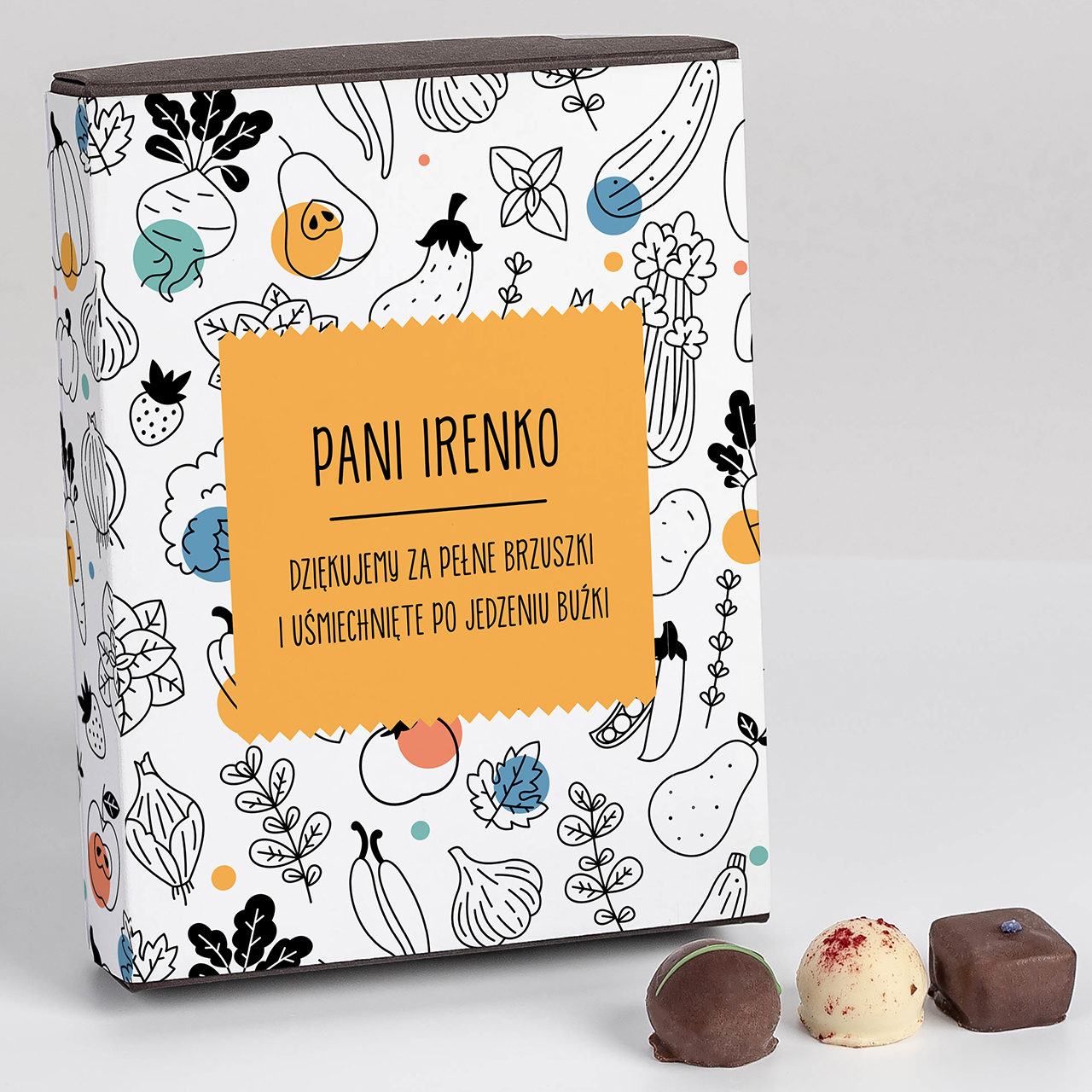 Bombonierka personalizowana PODZIĘKOWANIE DLA KUCHARKI