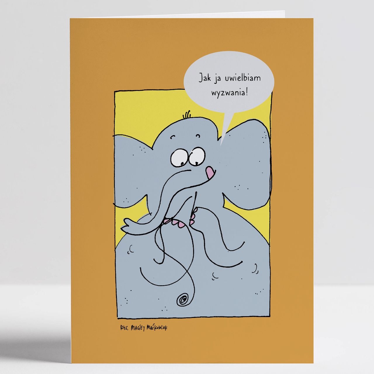 Kartka dla osoby która lubi wyzwania