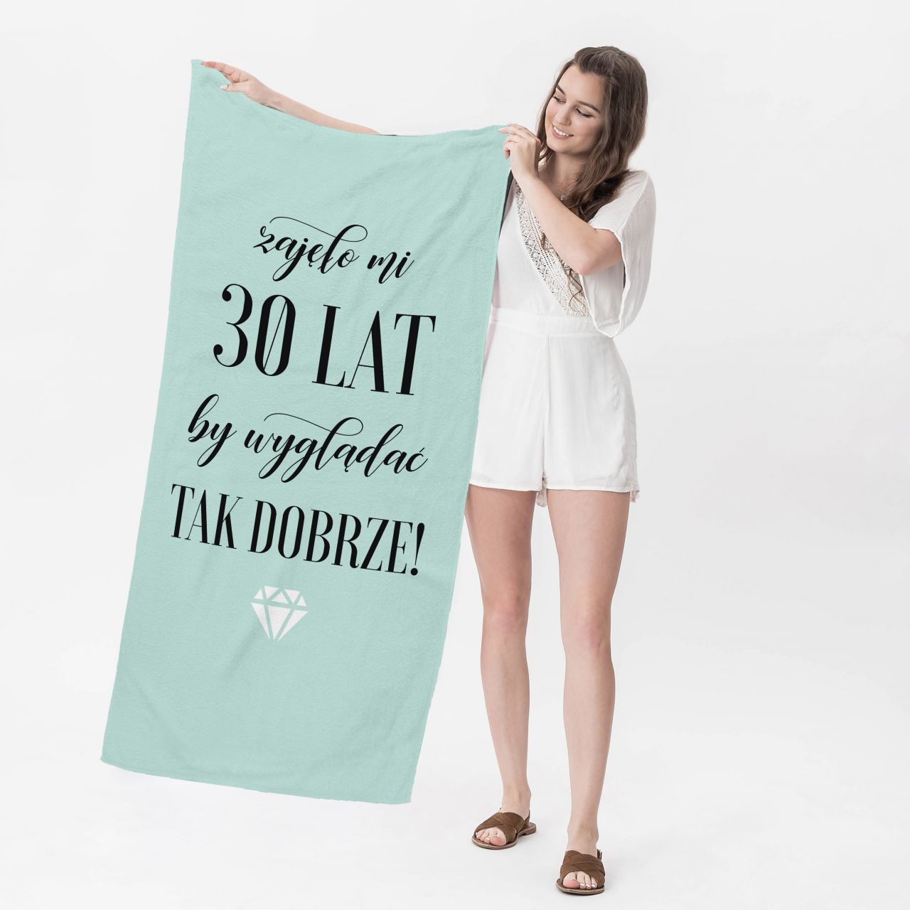 Ręcznik PREZENT NA 30 URODZINY DLA NIEJ