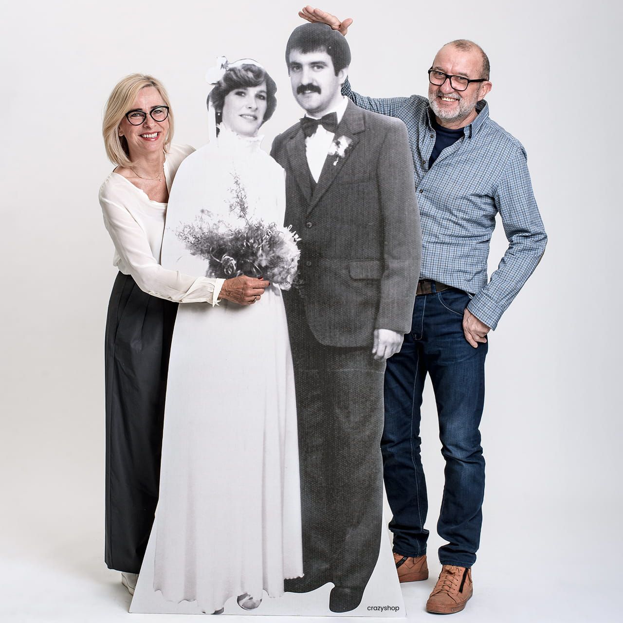 Stand personalizowany PARA MŁODA dekoracja na rocznicę ślubu, prezent ...